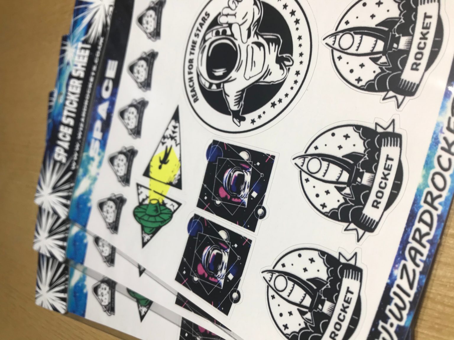 Space Sticker Sheet - Wizard Rockets Ltd