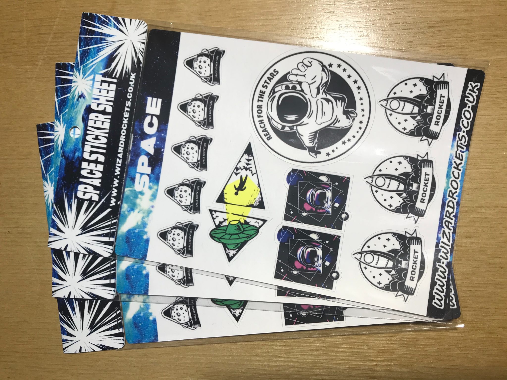 Space Sticker Sheet - Wizard Rockets Ltd